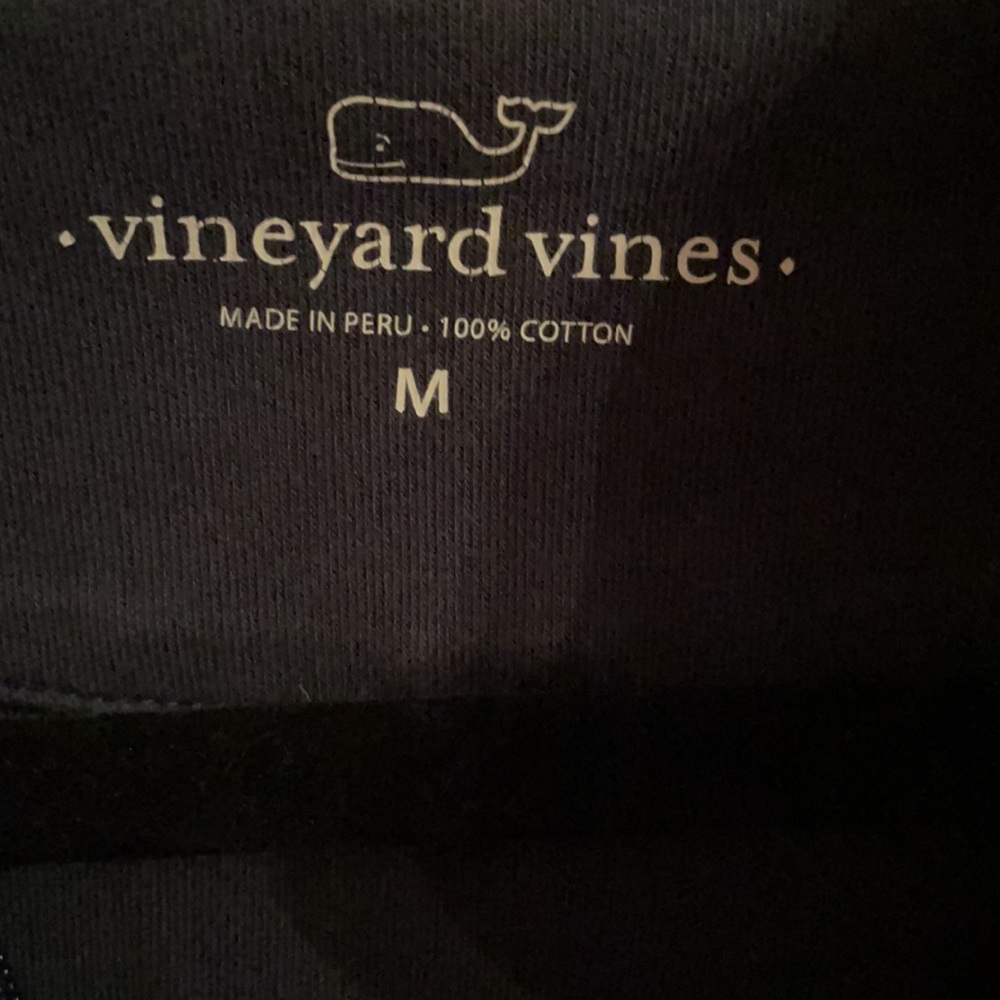 Navy Blue Vineyard Vines 3 Three Quarter Zip Pull Over - Gem